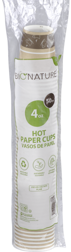 4oz Printed Paper Cup BIONATURE – Plastifar
