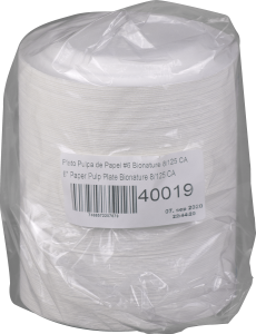6″ Paper Pulp Plate BIONATURE (40019) – Plastifar