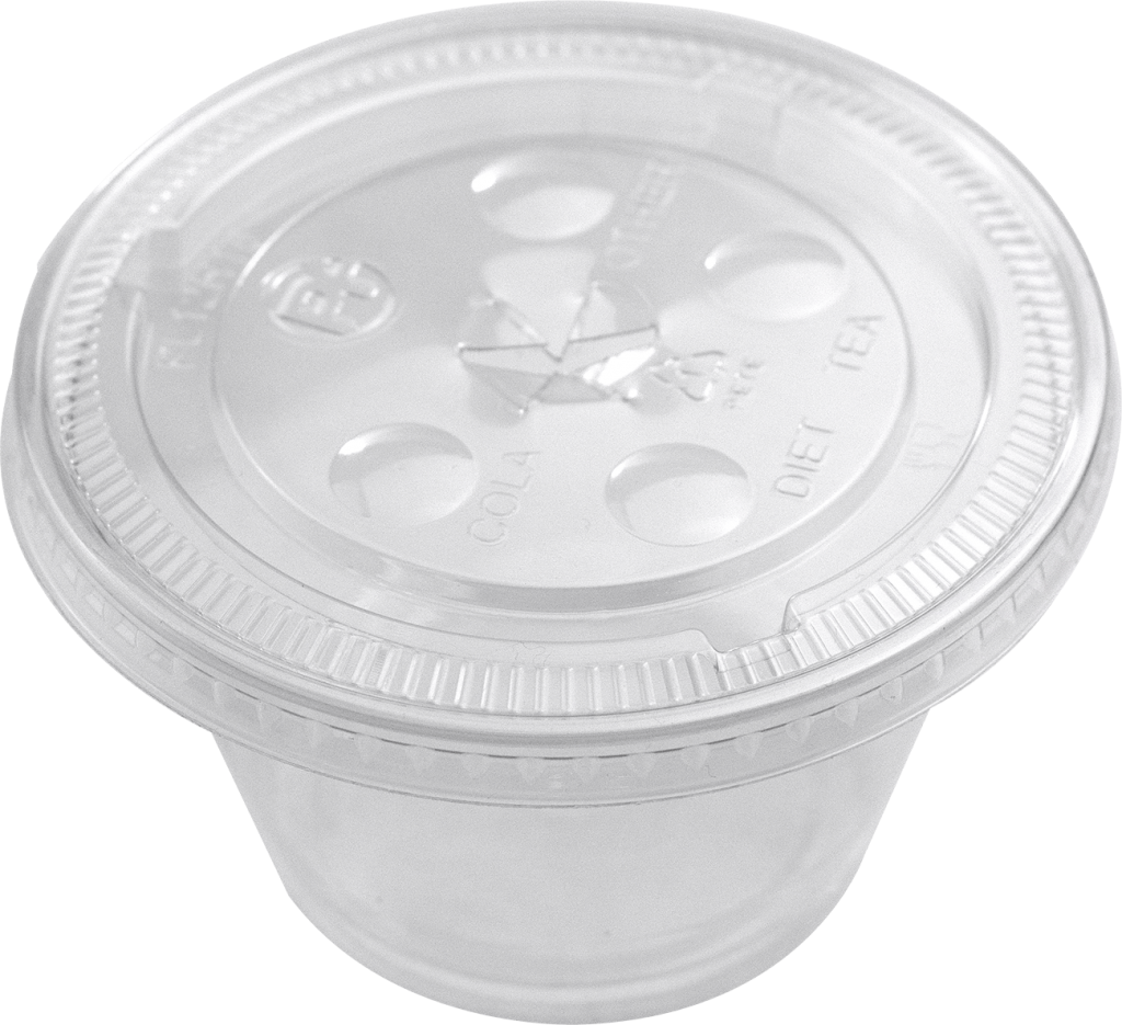 PET SLOTTED LID FOR 9R, 12, 16PPoz CUPS – Plastifar