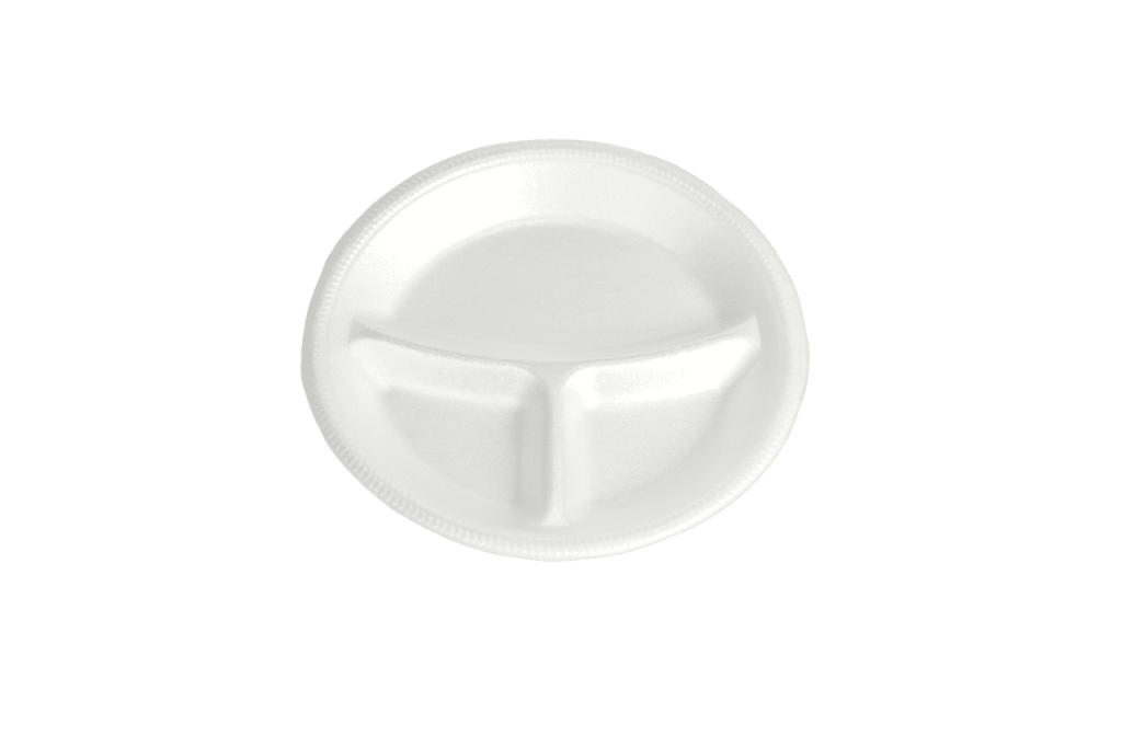 Plato Foam #10 Con 3 Divisiones SUNNY PACK 20/25 Caja – Plastifar